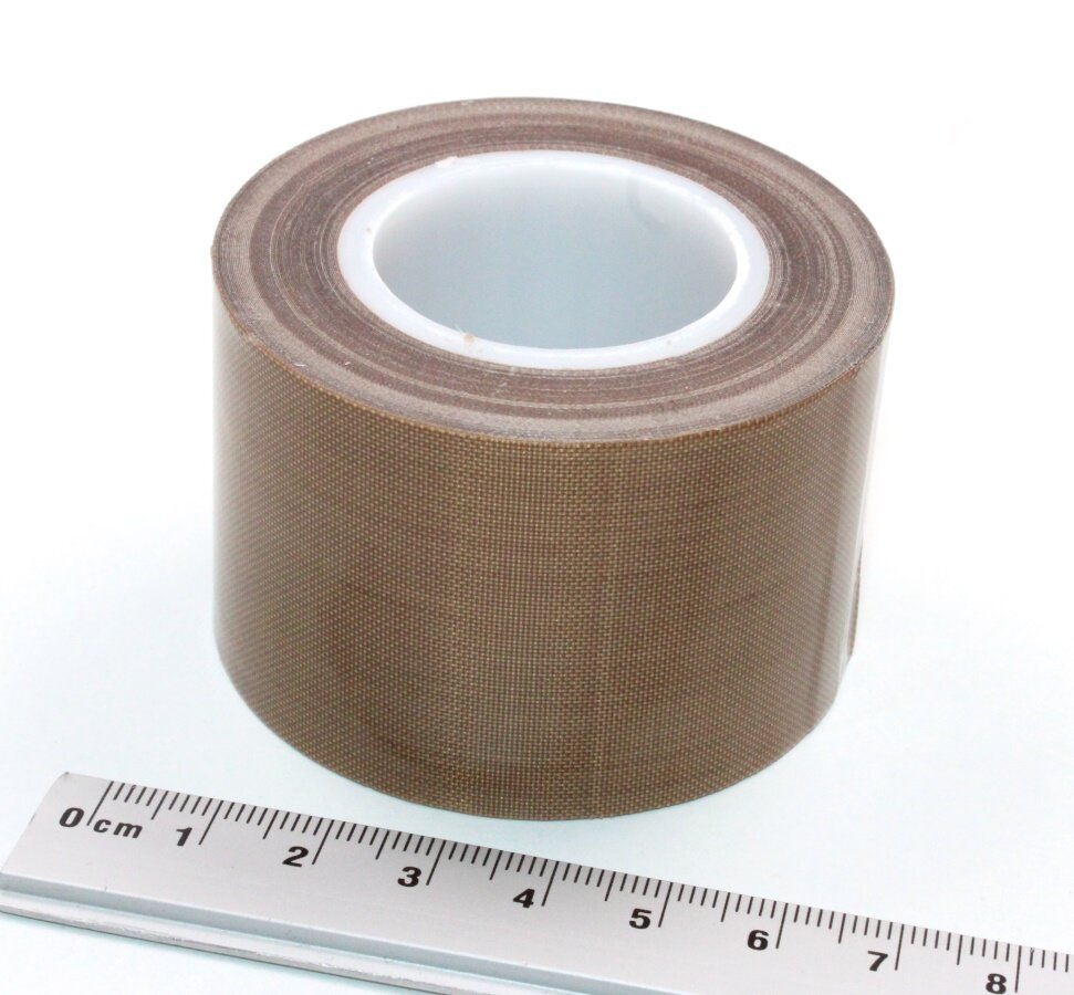 Лента тефлоновая самоклеящаяся арм. стеклотканью 0,18мм х 40мм х 10 м