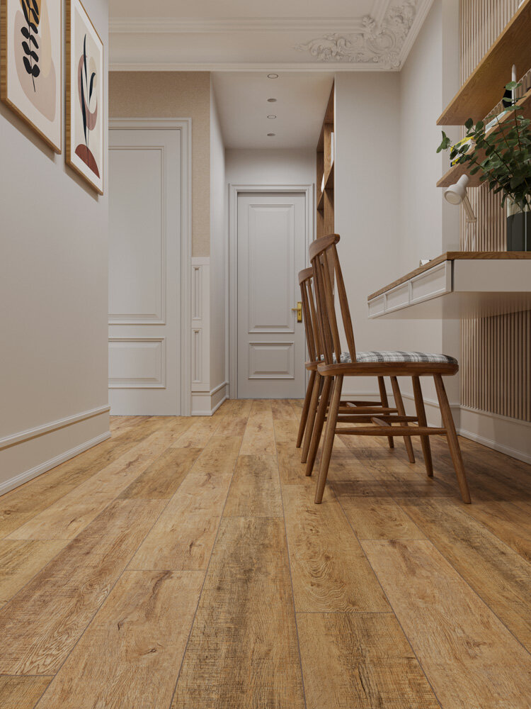 Виниловый ламинат SPC CronaFloor Wood 4V Дуб Робуста ZH-81141-1 (в уп. 10 шт./2.16 кв. м)