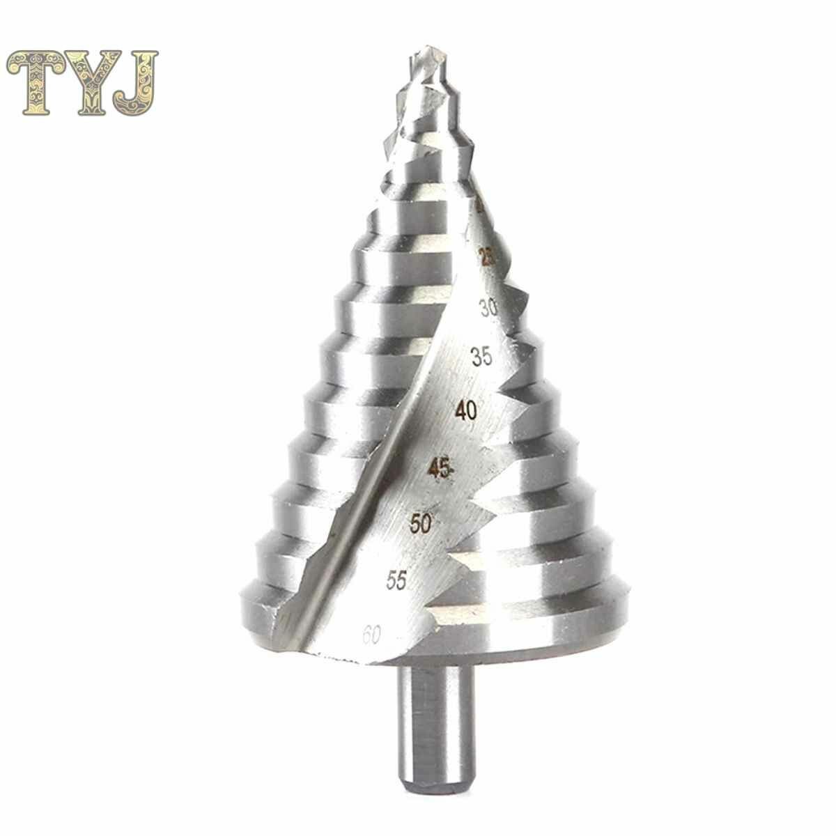 Ступенчатое сверло 6-60 мм, спиральная канавка, отверстие в форме пагоды, конус листа