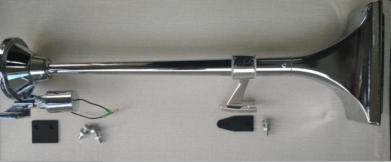 Сигнал дудка 1 рог 12-24 v SK-650 с клапаном + туманка (1 шт), 1109-К