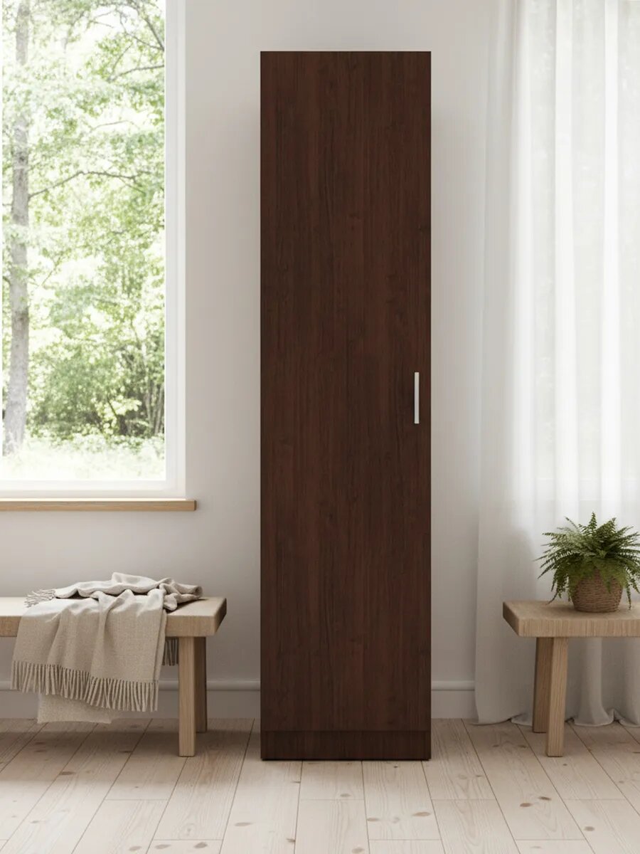 Распашной шкаф пенал FRESTER с полками в спальню или балкон, от производителя