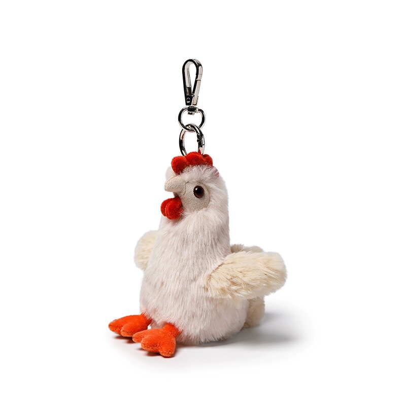 Мягкая игрушка-брелок McHugs «Кремовая курица», подвеска для рюкзака, подарок на день рождения, фигурка-игрушка