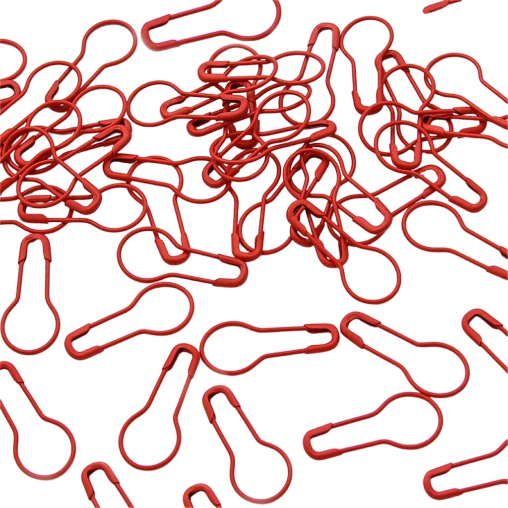 100шт Красочные Металлические Предохранительные зажимы Английская булавка в форме тыквы Металлический фиксирующий маркер для вязания крючком для рукоделия