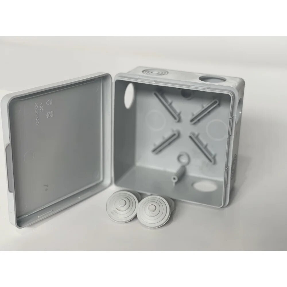 Коробка распределительная KOPOS серая RK 8101 (KD) для О/П 80x80x50мм 7хD25мм, IP54 RK-8101_KD