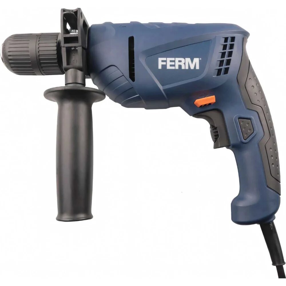 Ударная дрель FERM PDM1051, работы с материалами, с функцией реверса, с устойчивой скоростью, с быстрозажимным патроном — фото 1