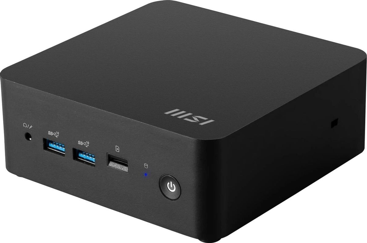 Мини ПК MSI Cubi NUC 1M-095RU Core 7 150U (1.8) 16Gb SSD 512Gb Graphics CR Windows 11 Pro 2xGbitEth WiFi BT 120W черный (9S6-B0B111-420)