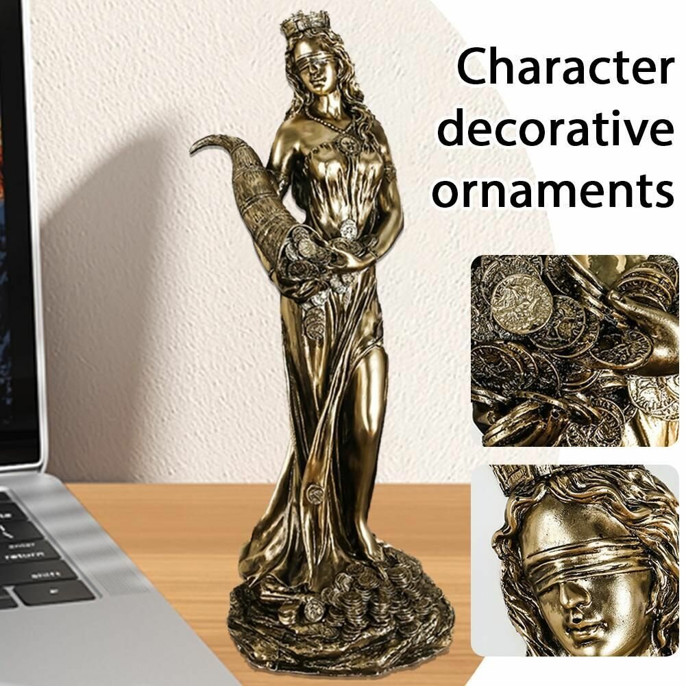 Фортуна Богиня удачи 19 см статуэтка для интерьера в дом бронзовая