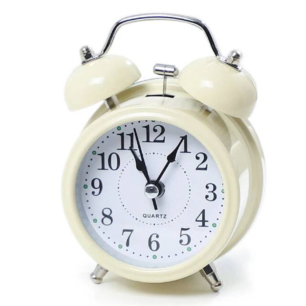 Новый 1 шт. супер громкий ретро-будильник с звоном, маленький ночник для спальни, студенческие прикроватные часы, украшение для стола, украшение для дома