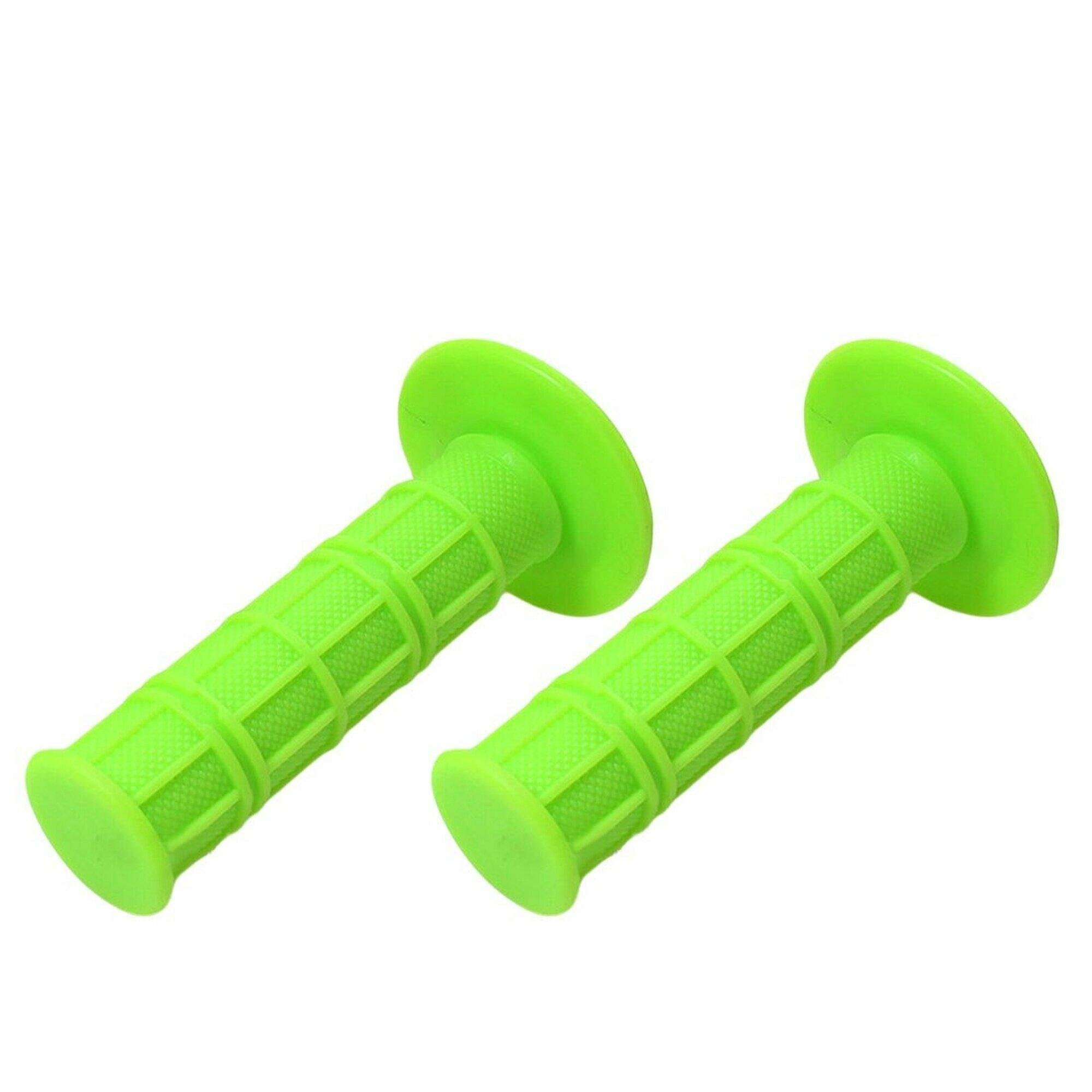 Ручки руля для мотоцикла, питбайка (грипсы), JMC Logo, зеленый, резина