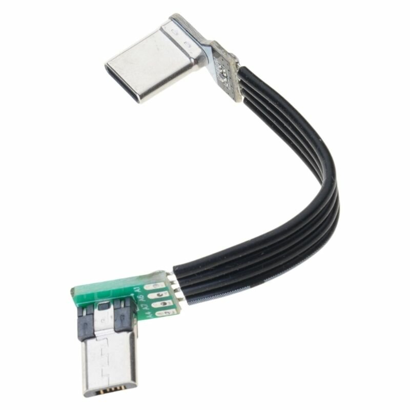 Модели Type C слева и справа к кабелю для передачи данных Micro USB-5 см-справа