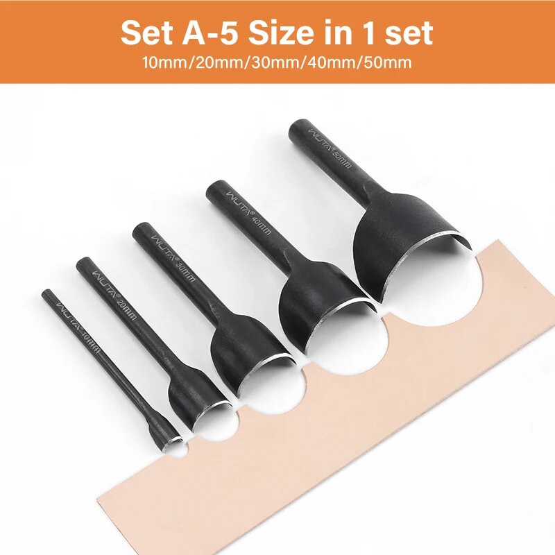 Комплект пуансонов для кожи WUTA Set A-5 pcs