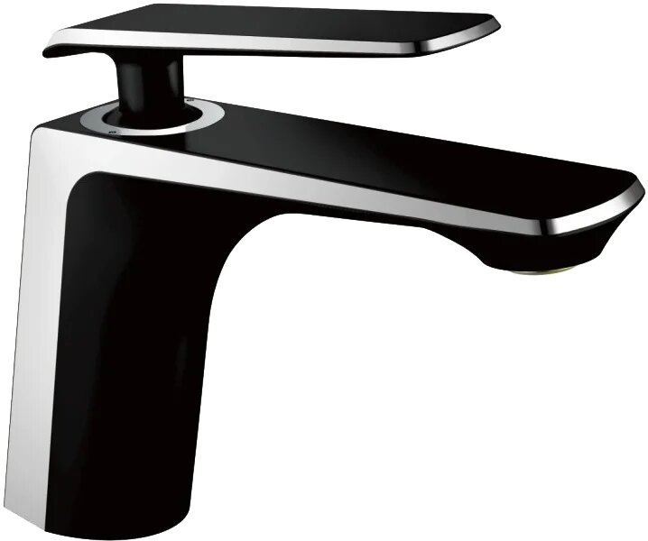 Смеситель для раковины Haiba HB10548-7 черный, матовый, кран для ванной в раковину, из латуни, рычажный, с керамическим картриджем