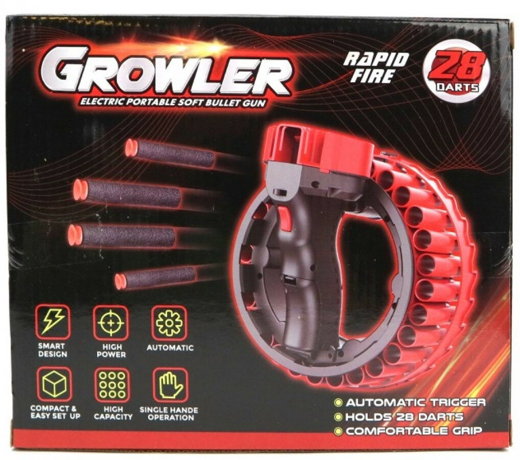 Игрушечное оружие/ Бластер с мягкими пулями/ Бластер для мальчика / ND Play