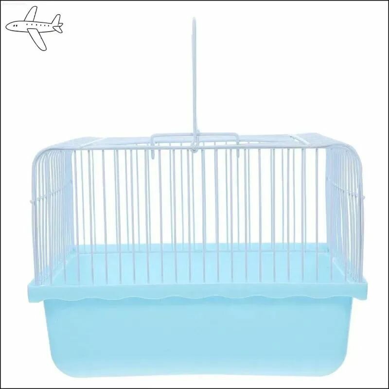 Переноска Для Птиц Маленькая Клетка Для Животных Сине-Голубая 23.00X16.80X16.70Cm