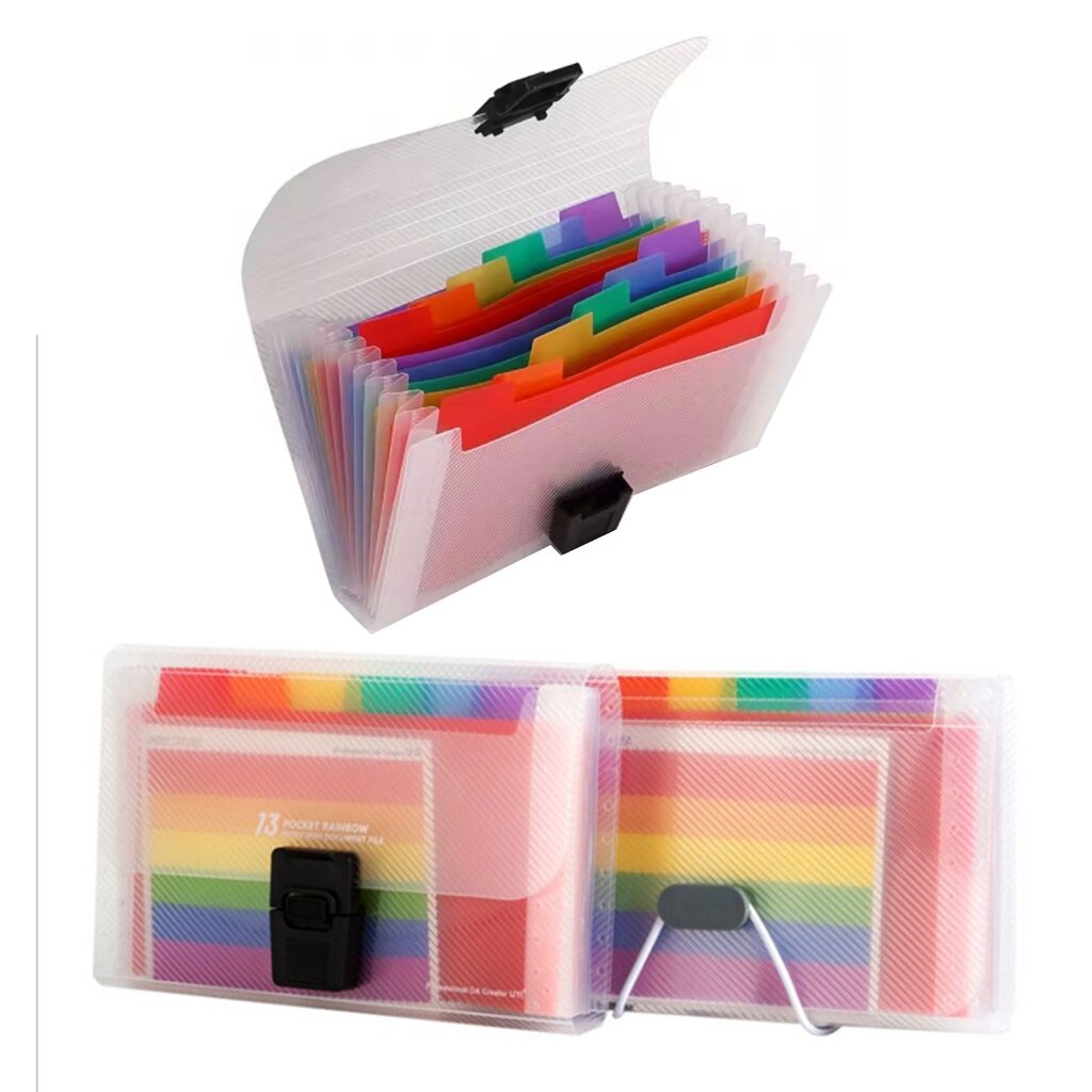 Многофункциональный пластиковый кейс для документов 3ШТ A6 с 13 отделениями для организации