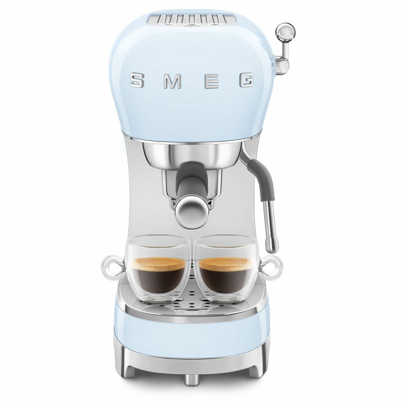 Кофеварка рожковая Smeg Macchina da Caffe Espresso Manuale 50's Style Azzurro ECF02PBEU