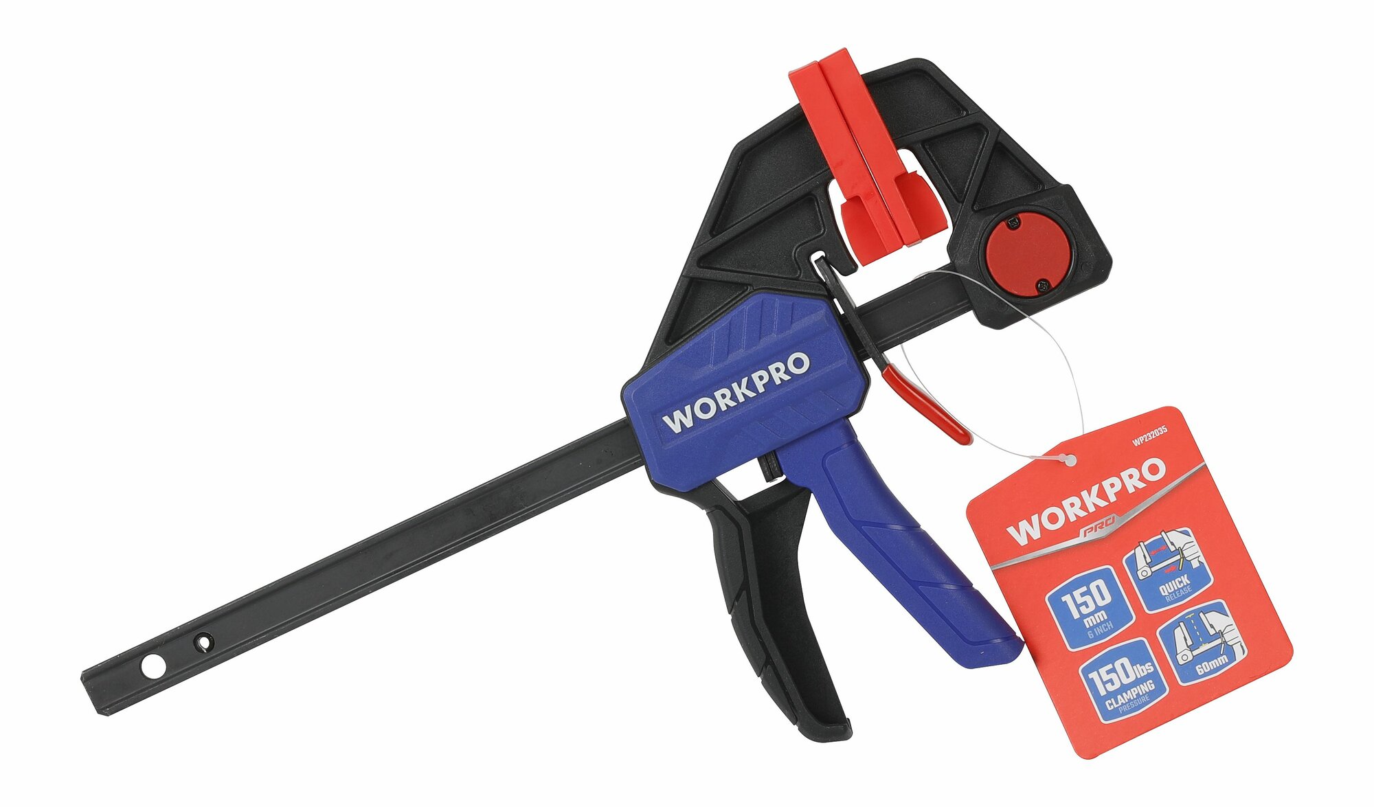 Струбцина быстрозажимная/распорная 150мм (до 70кг) WORKPRO