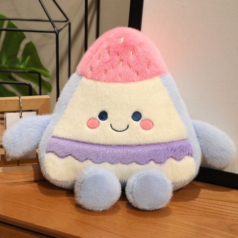 Милая плюшевая игрушка в виде фруктового пирога, забавная кукла в виде клубничного десерта — отличный подарок на день рождения для вашей девушки.