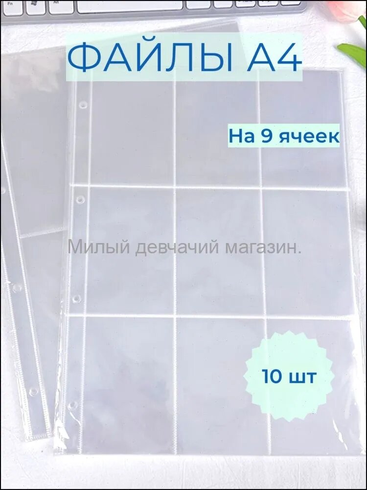 Файл A4 (21 29.7 см) 1 шт, 80 мкм