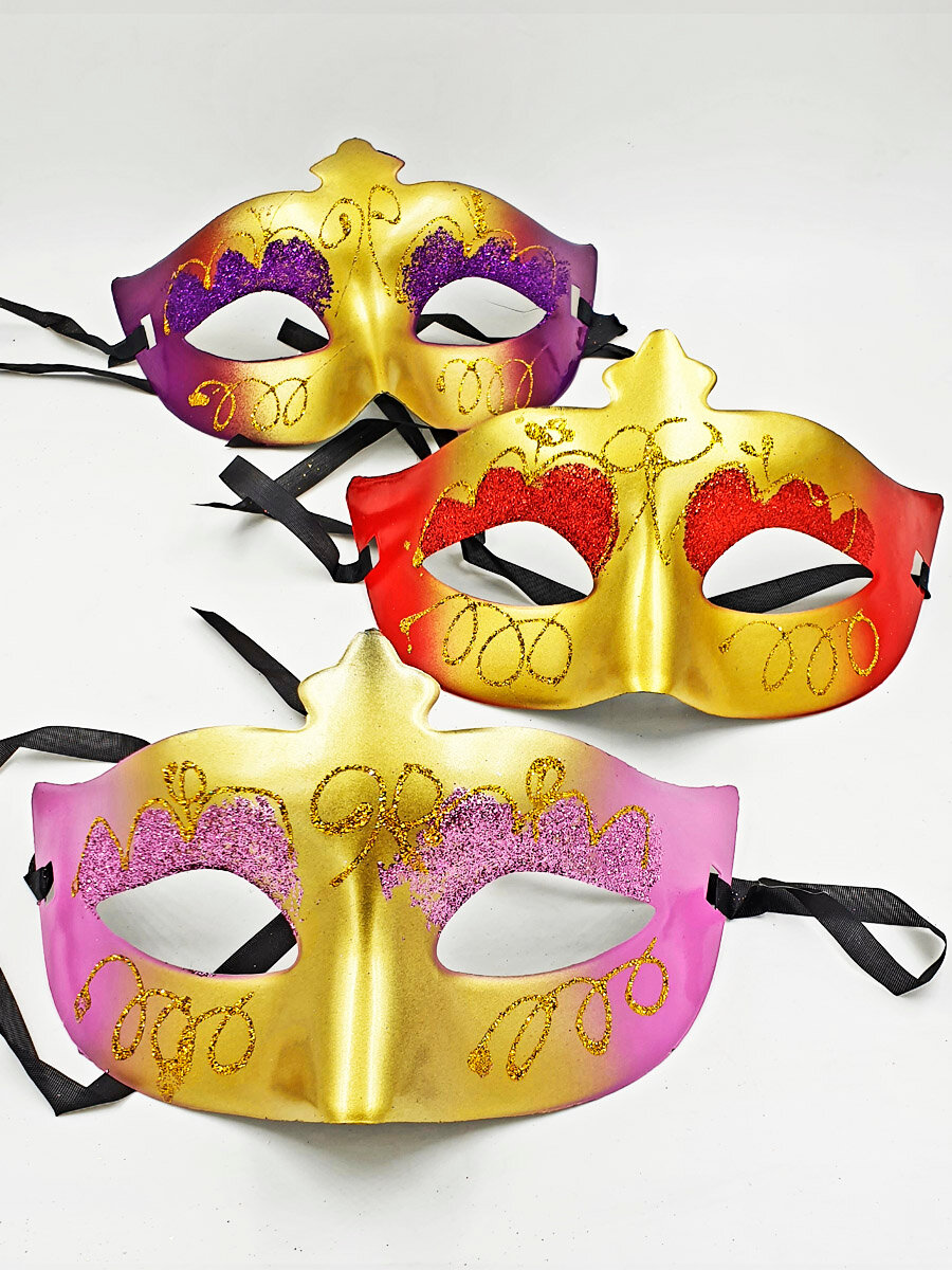 Карнавальная маска 3 шт.