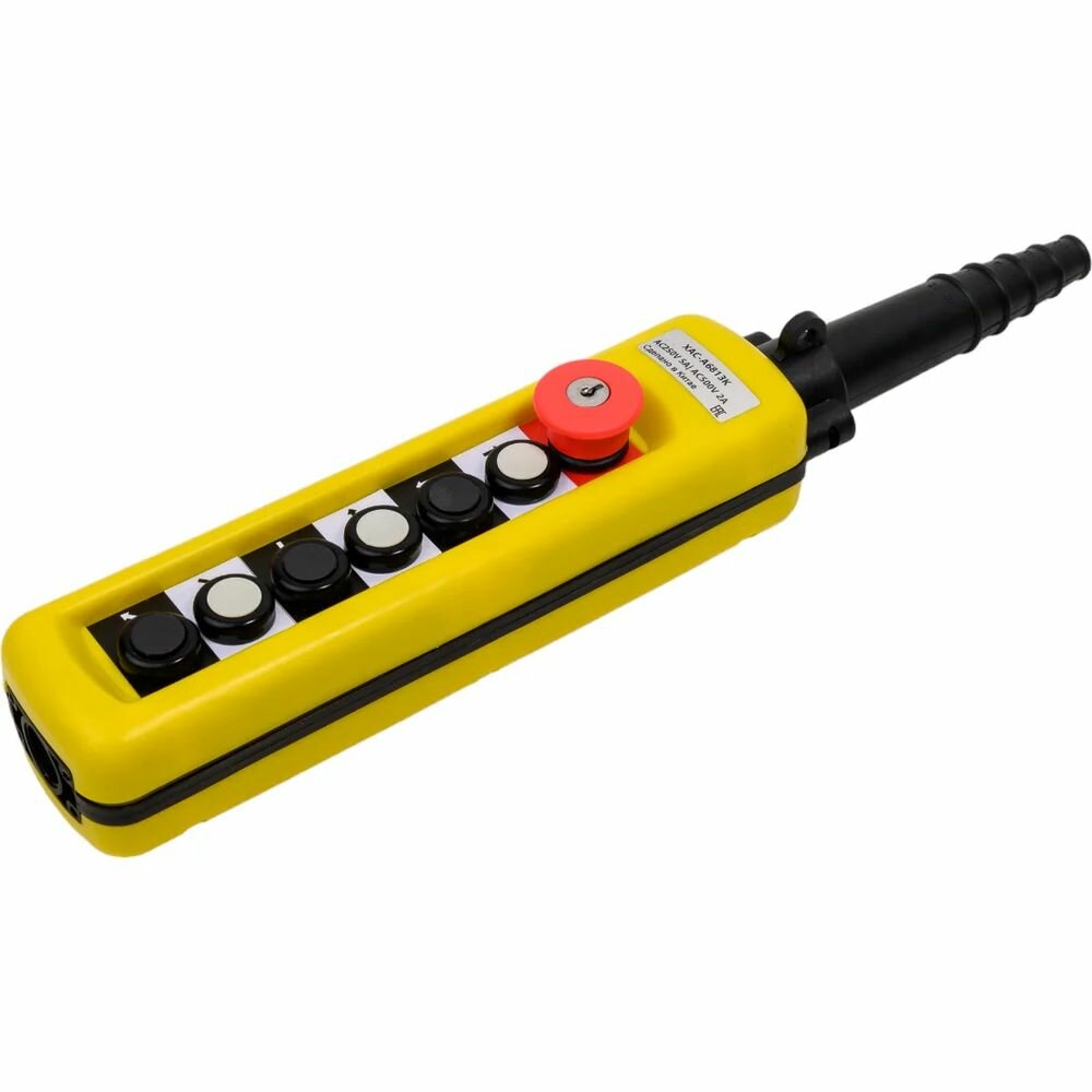 Кабельный пульт 6 кнопок, 1-ступенчатая, авар. стоп, ключ, XAC-A А6813К