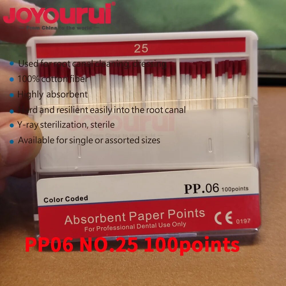 Absorbent Paper Points PP06 NO.25 100 points
