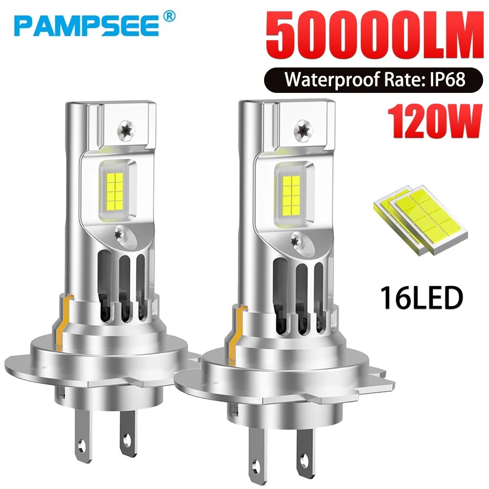 Светодиодные лампы 120W 9006/HB4 с вентилятором M29