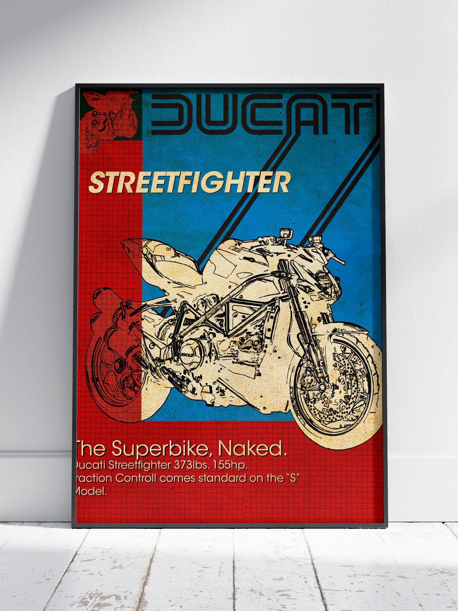 Плакат на стену для интерьера Бренды (Дукати - Ducati) - Постер по моде и одежде формата A3 (30x42 см)