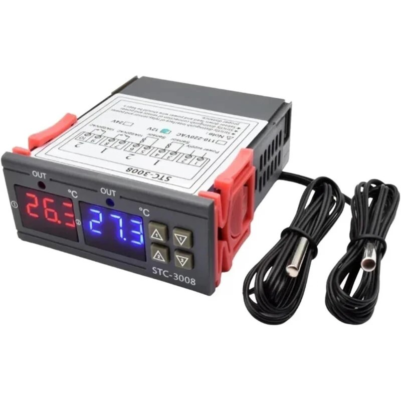 Цифровой терморегулятор STC3008, 12V