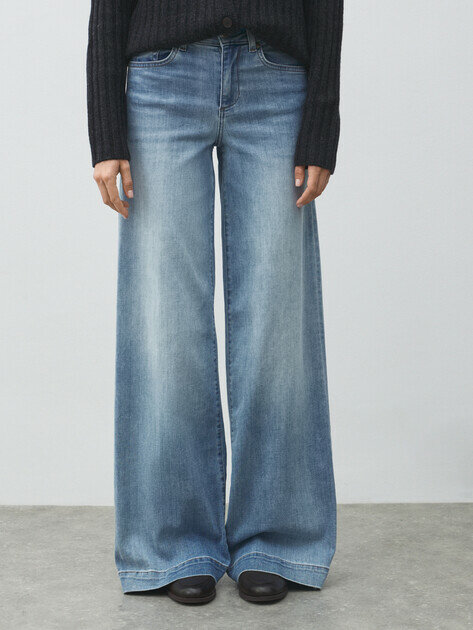 Джинсы клеш 