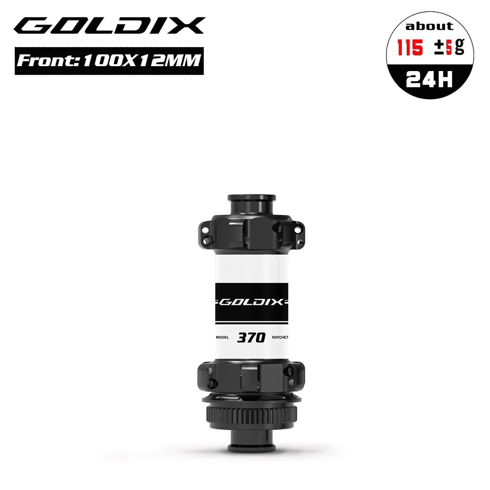 GOLDIX R370 Дорожная ступица 28 отверстий Front 100x12 24H