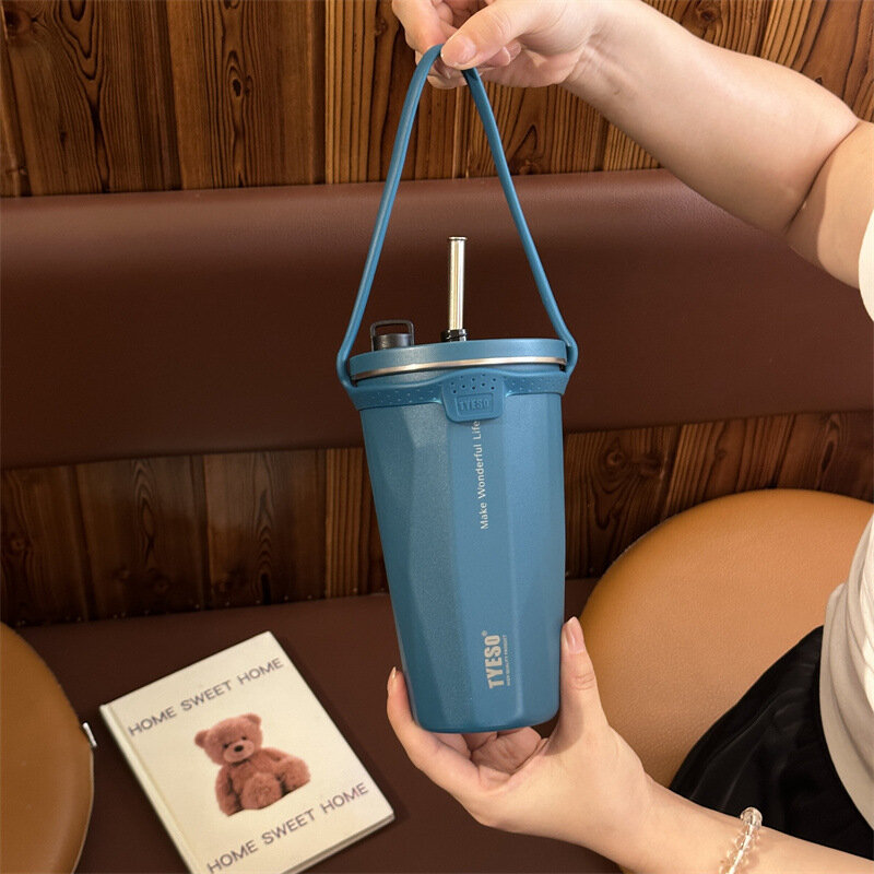 TYESO Taishuo новая кофейная чашка из нержавеющей стали ледяной хулиган изоляция Автомобильная соломенная чашка