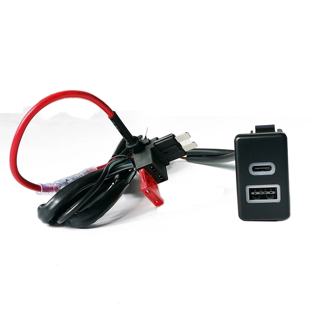 Автомобильное быстрое зарядное устройство 12 В/24 В QC3.0 USB PD Type C, разъем для телефона, быстрое зарядное устройство, адаптер питания для Isuzu 700P, аксессуары