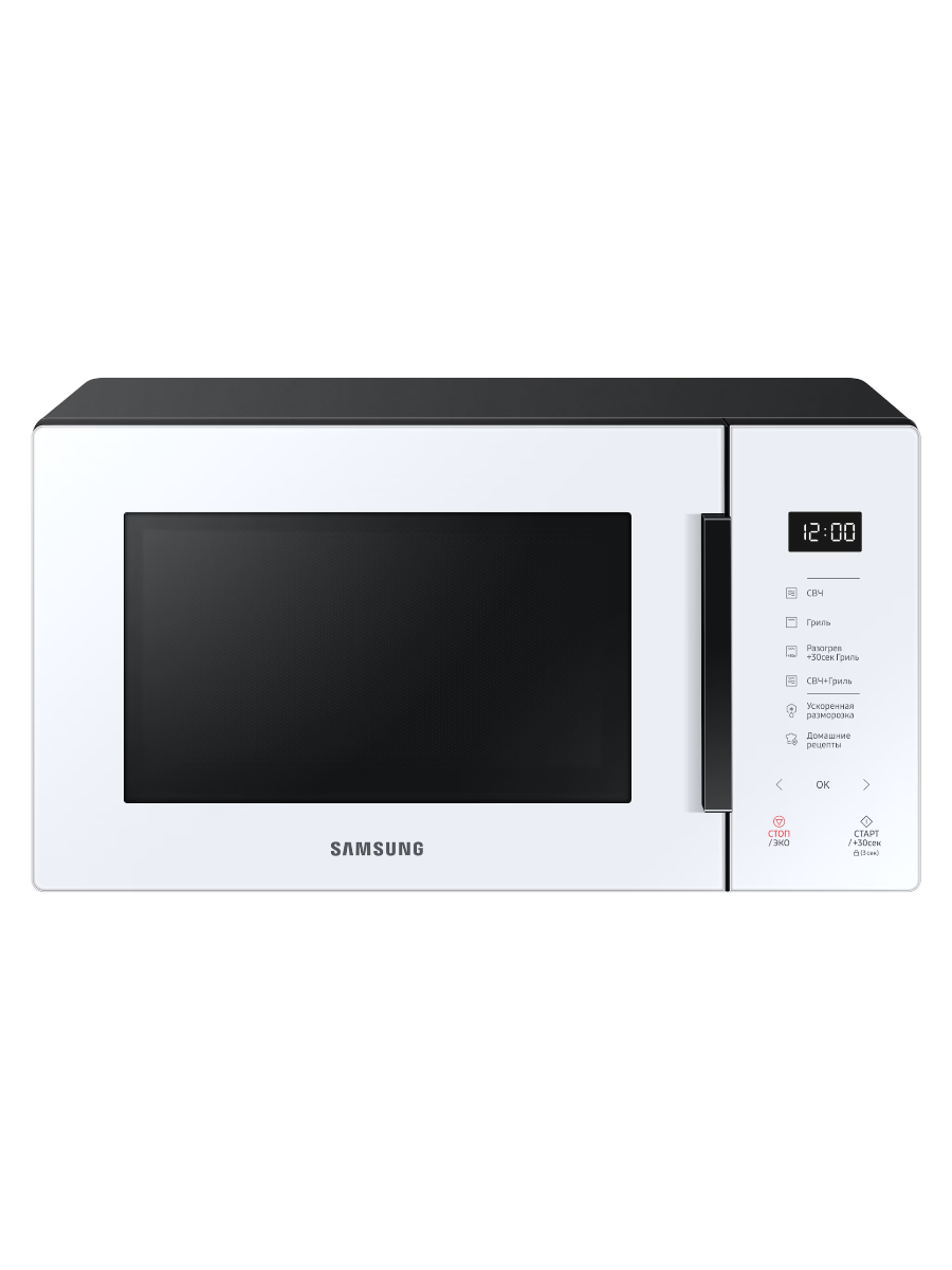 Микроволновая печь Samsung с грилем 23л, 800 Вт (MG23T5018AW)