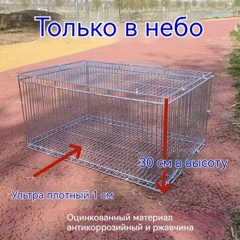 Улучшенная ловушка-захватчик для голубей и малых животных с гальванизированным корпусом и ультрадENSE сеткой