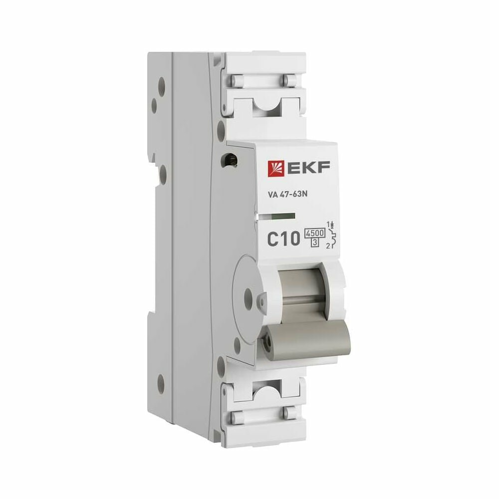 Автоматический выключатель EKF ВА 47-63N 1P 10А (C) 4,5 кА PROXIMA M634110C
