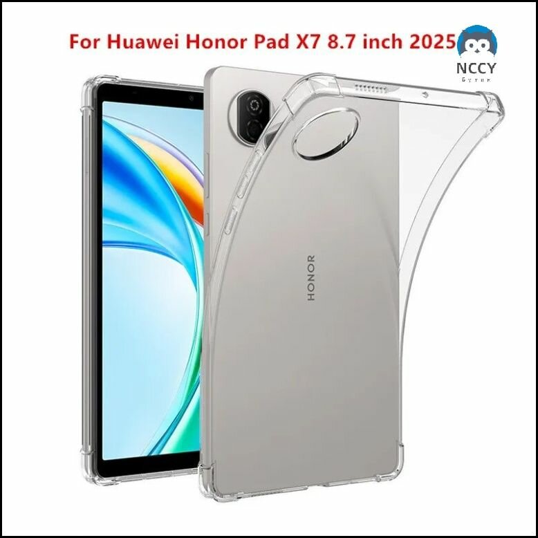 Эксклюзивный прозрачный чехол TPU с защитой от падений для планшета Huawei Honor Pad X7 8.7 дюймов 2025 JMSW09 JMSL09, мягкая крышка с амортизирующими подушками