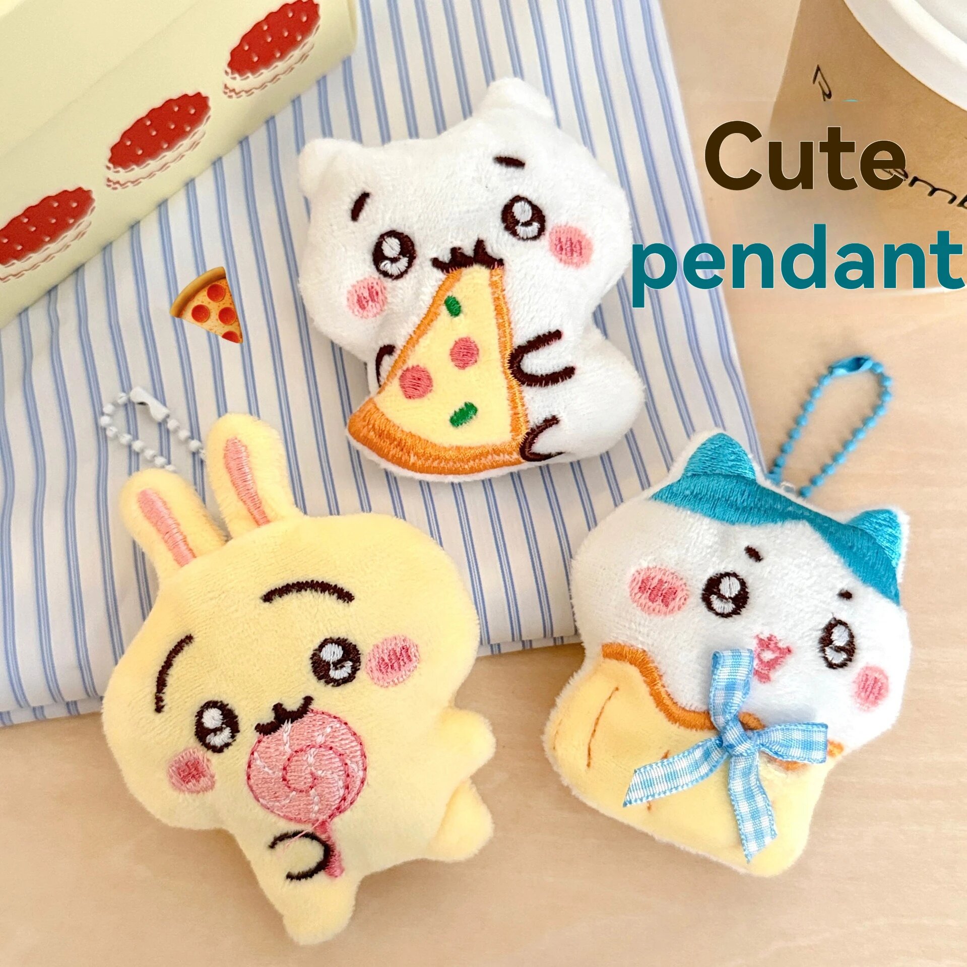Плюшевый брелок Chiikawa, 3шт, Pendant