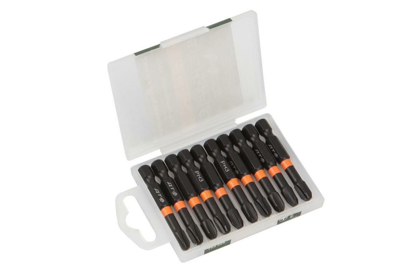 Бита Дело Техники 793325, ударная, сталь, 1/4", PH3, длина 50мм, 10шт