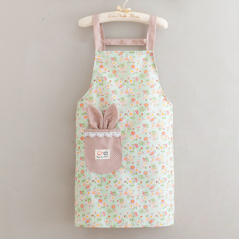 Стираемый длинный рукав холщовый фартук для женщин, домашняя кухня, взрослый фартук для готовки, рабочая одежда для кейтеринга, водонепроницаемый фартук на талию