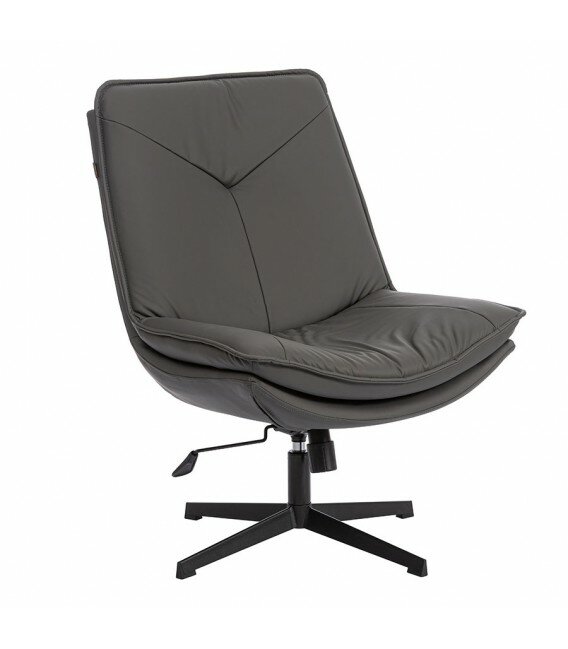 Кресло лаунж Cosmo, экокожа, Sharp графит