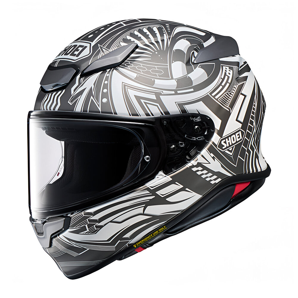 Мотошлем интеграл SHOEI NXR 2 BEAUT (белый, черный, серебристый, XL)