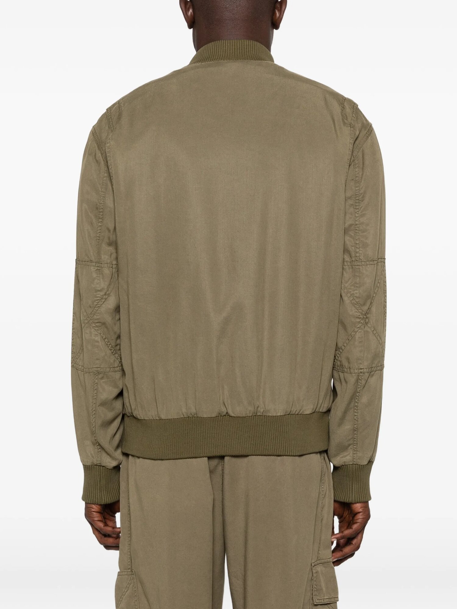 Куртка Iceberg Logo-patch bomber jacket, размер 50, green — фото 1