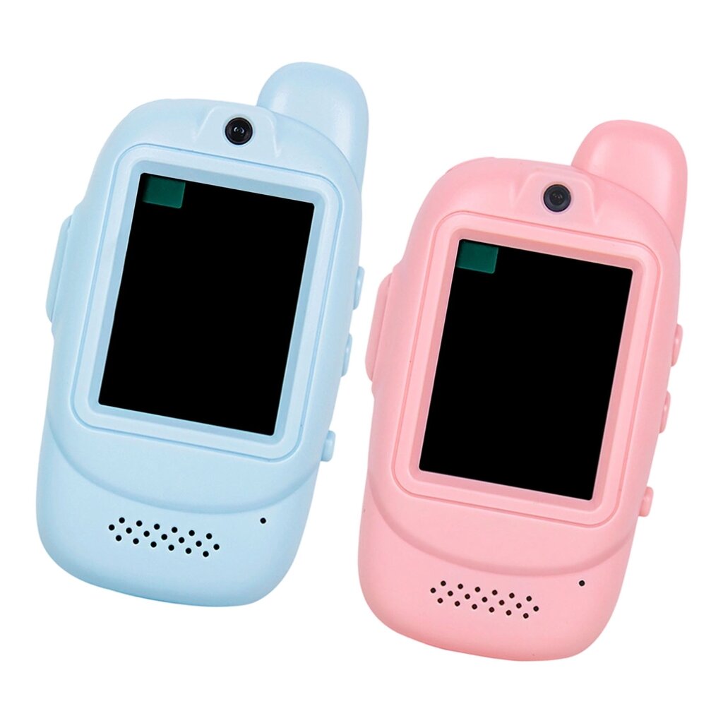 1 комплект из 2-х детских раций, детских видеотелефонов, детских интерактивных игрушек - пара голубых и розовых