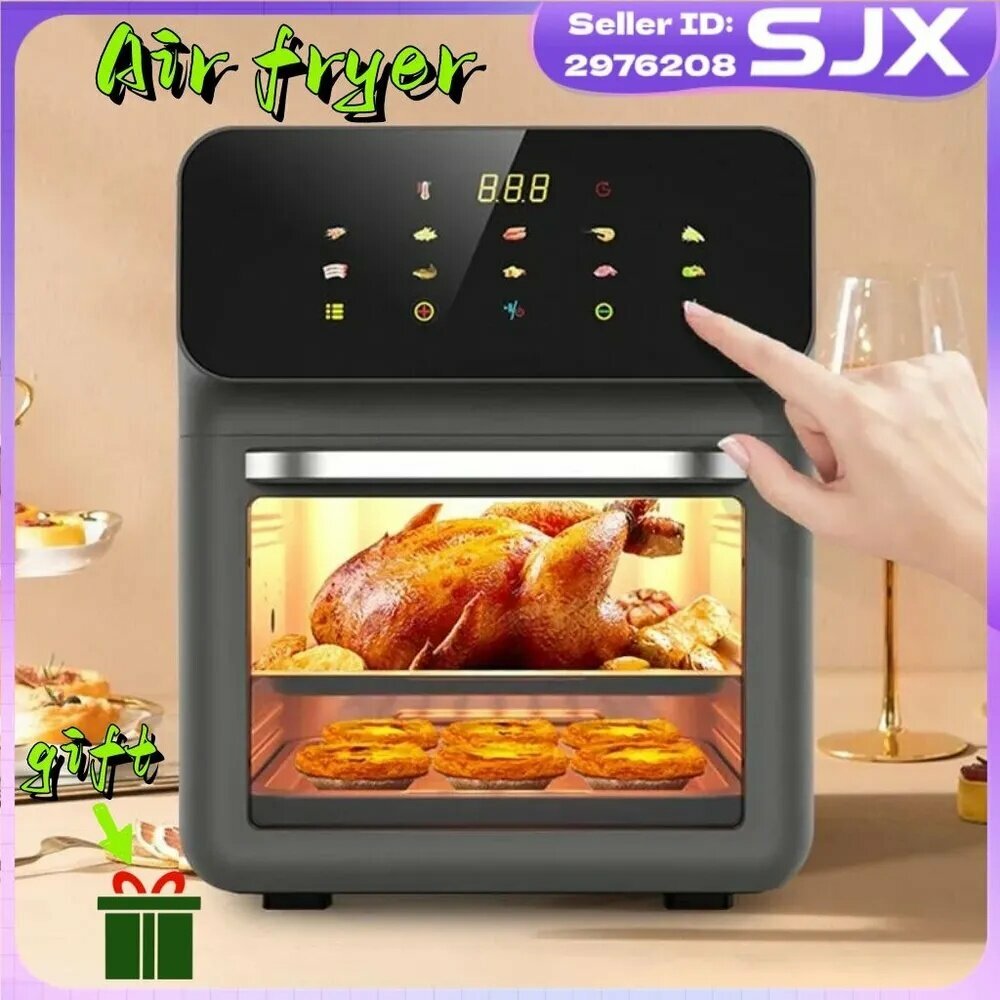 Мини-печь a5ZODq_1409605768-t57kd, черно-серый, хром