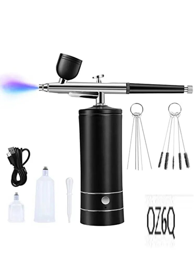 1 SET Airbrush Kit Аккумуляторный Беспроводной Компрессор Для Аэрографа 30PSI Набор Аэрографов Высокого Давления