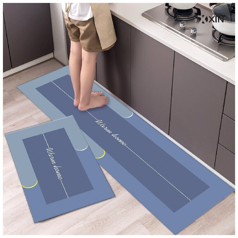 Коврики для кухни на пол (2 шт.) 40х60+40х120см，Коврики для кухни на пол