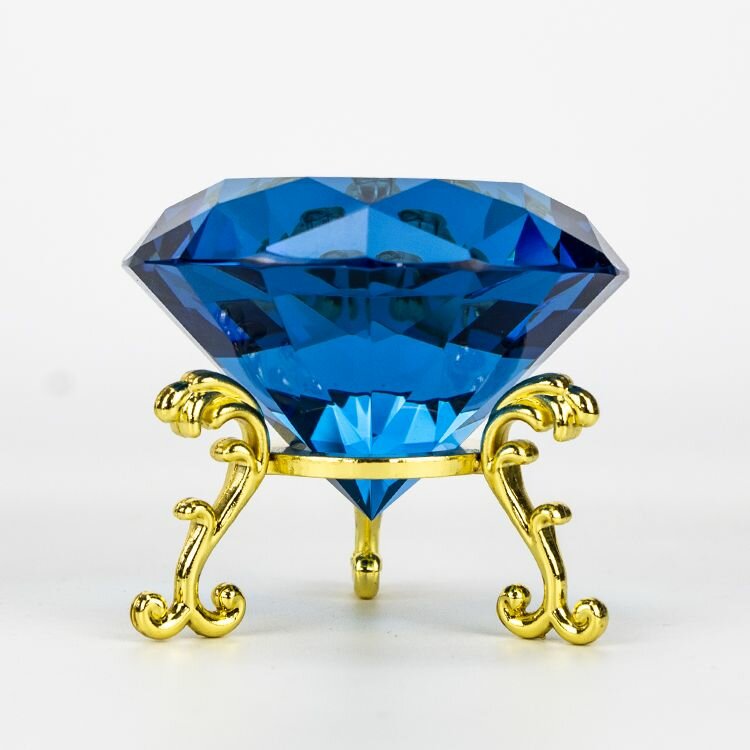 Синий кристалл, алмаз, сырой камень, украшение, игрушка, большой драгоценный камень, настольный алмаз, детский драгоценный камень, синий кристалл
