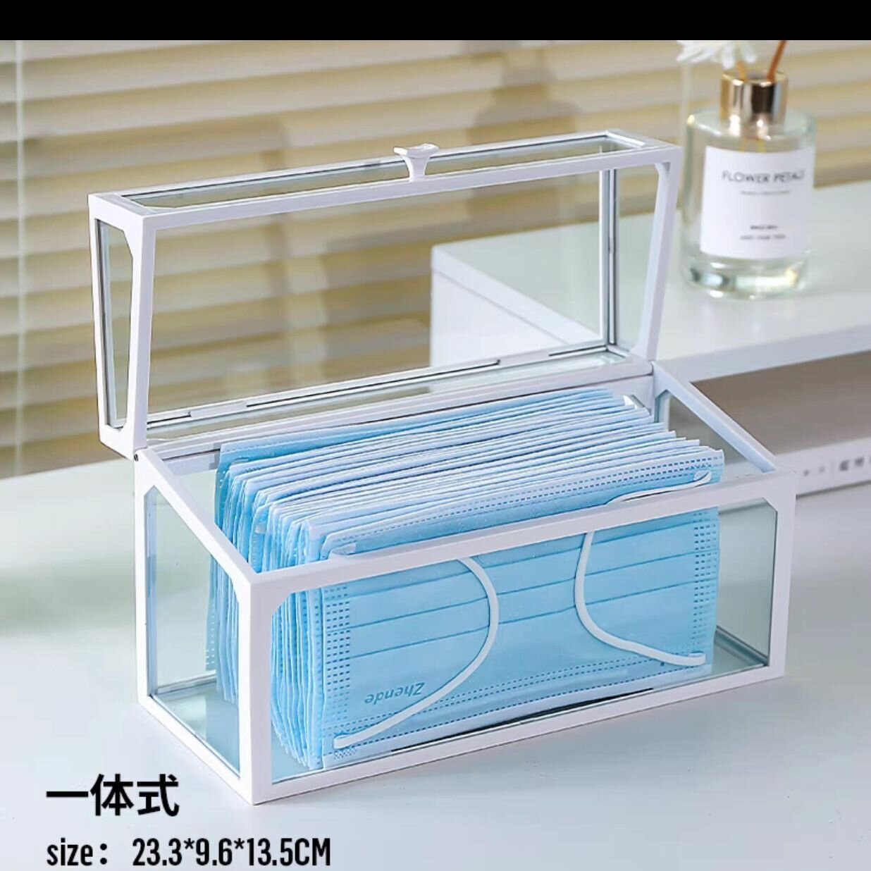 Модный контейнер для хранения масок для домашнего использования, большой прозрачный пылезащитный футляр для масок для входа, рабочего стола и прихожей