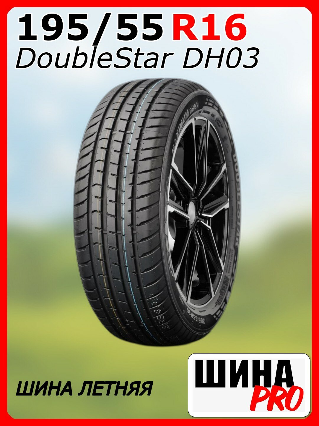 Шина летняя DoubleStar 195/55/16 V 91 DH03 для легковых автомобилей 1PH01955516E000034